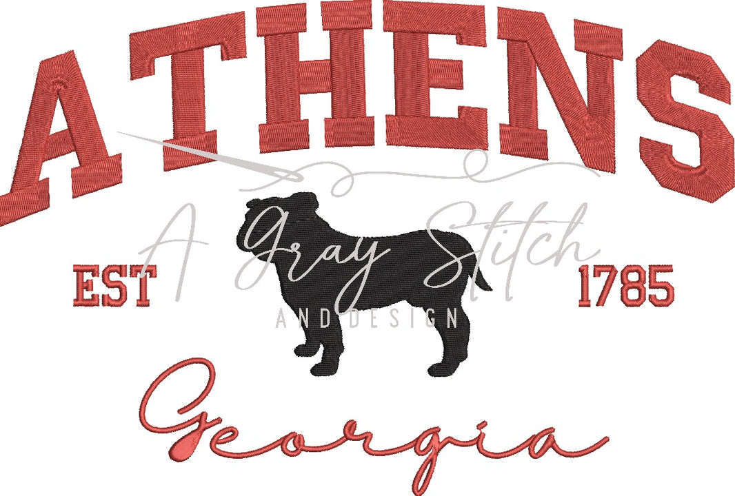 Collegiate Style Design – A Gray Stitch and Design