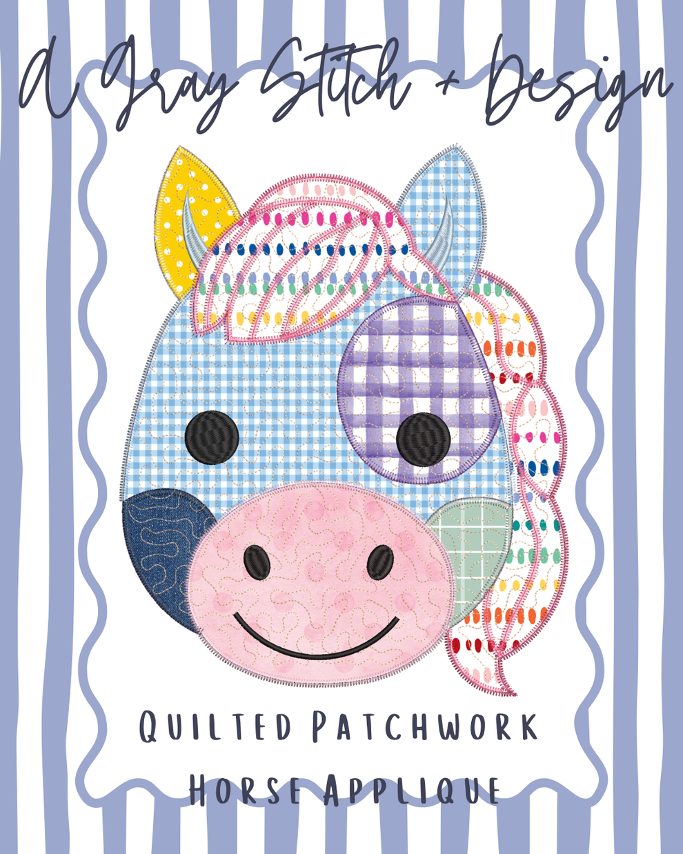 Quilted Patchwork Horse – A Gray Stitch and Design