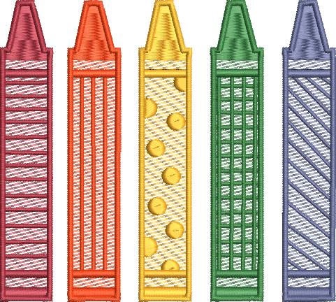 Sketch Fill Embroidery Design Crayons Quick Stitch – A Gray Stitch and ...